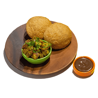 Khasta with aloo - ChhappanBhog