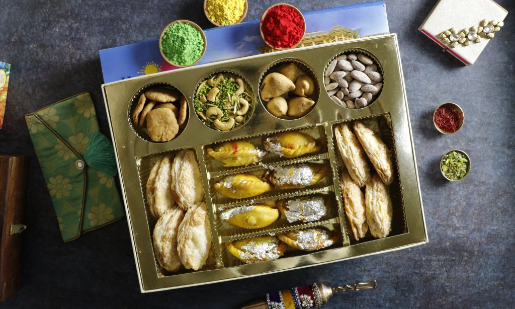 Blue Happy Holi Box - ChhappanBhog